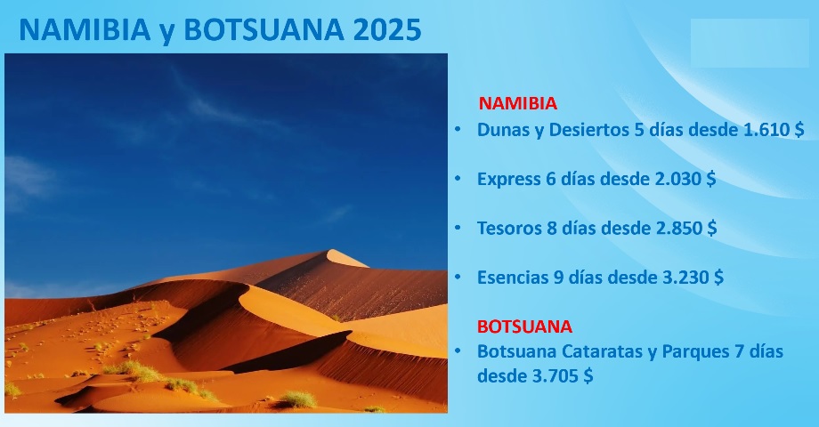 Info de Viajes TAIAR PROGRAMACIÓN 2025 — NAMIBIA Y BOTSUANA – ELITOURS ...