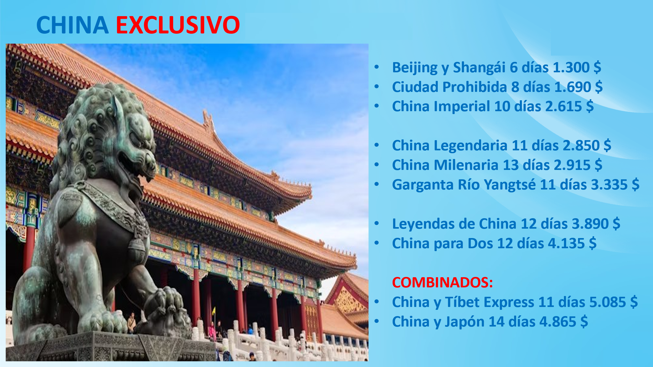Info de Viajes TAIAR CHINA EXCLUSIVO 2025 – ELITOURS – Ofertas de ...