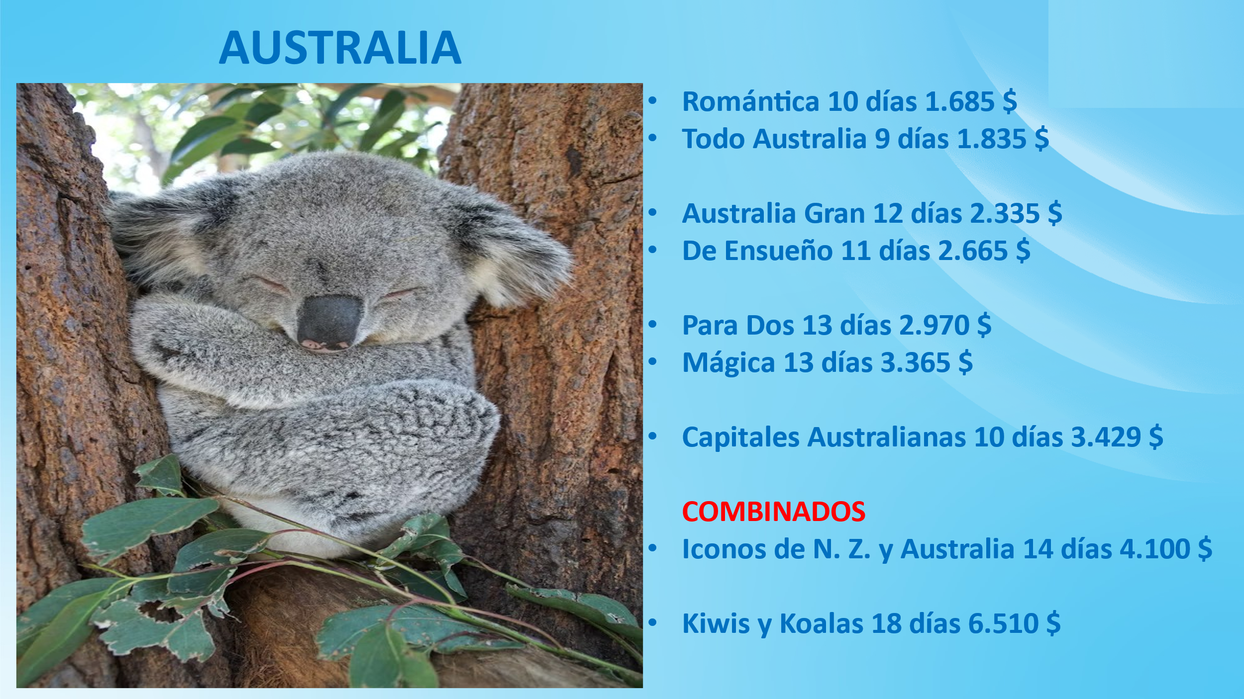 Info de Viajes TAIAR AUSTRALIA – ELITOURS – Ofertas de Viajes Mexico ...